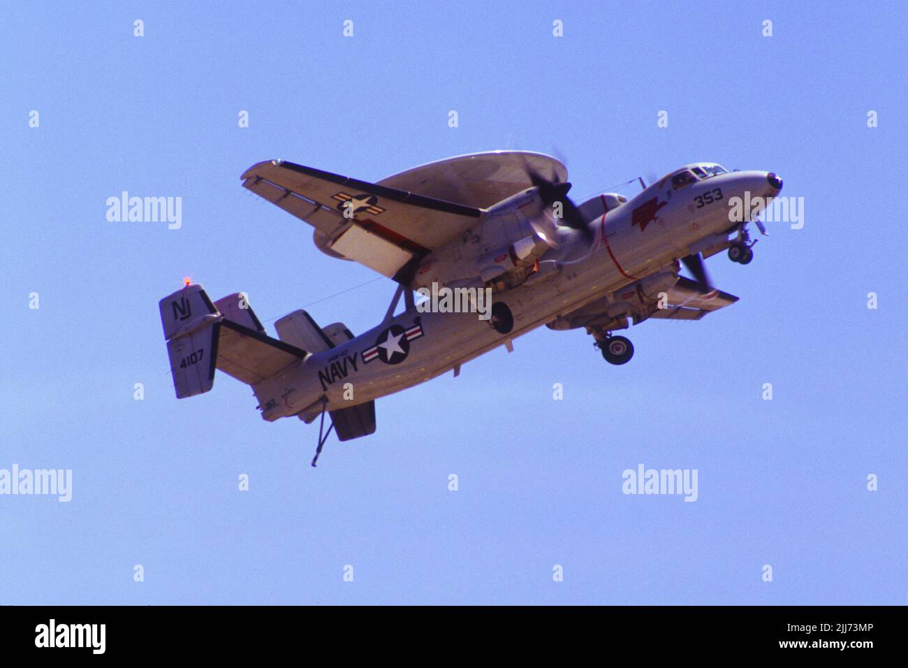 E2C Hawkeye takeoff at MCAS Miramar in San Diego, California Stock ...