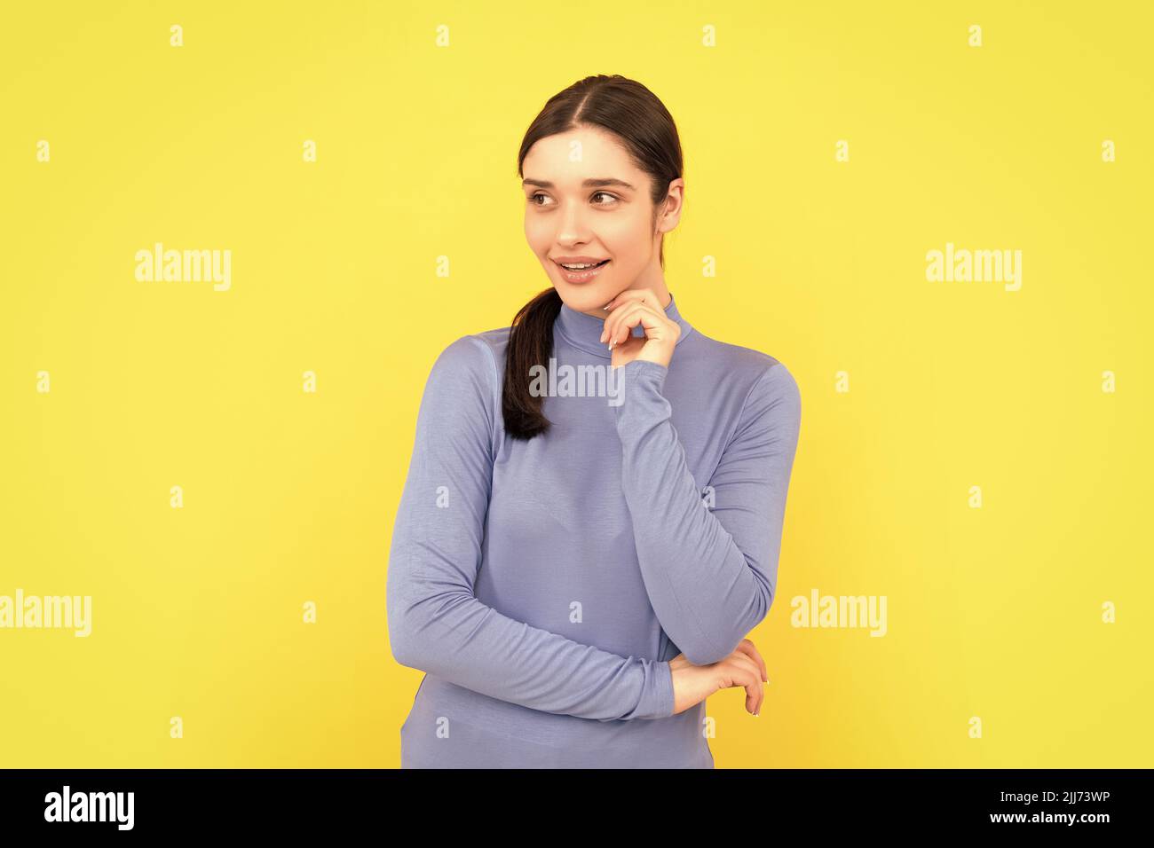 beauty and fashion. female fashion model. pretty look of young girl ...