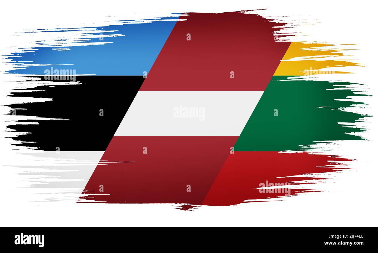 colorful hand-drawn brush strokes painted national country flag of ...