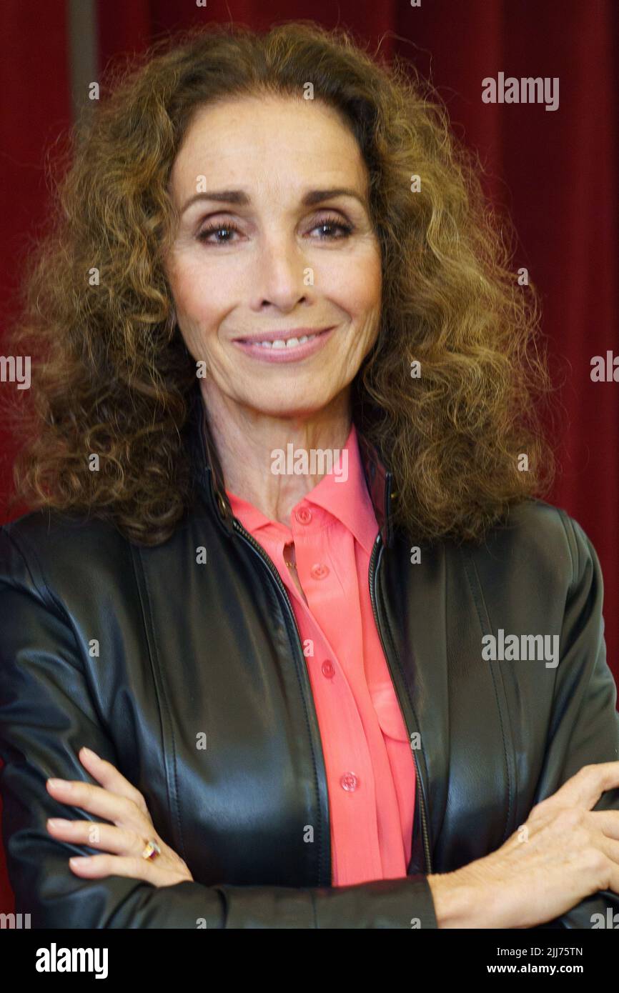 the singer Ana Belen, poses during the portrait session in Madrid ...