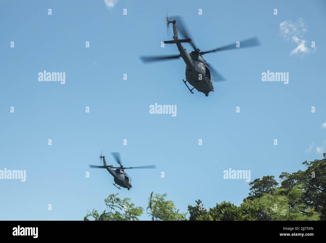 U.S. Marines with 3d Battalion, 2d Marines conduct aerial sniper drills ...