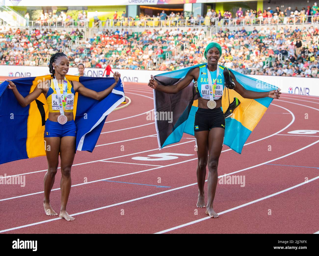 Shaunae miller uibo oregon hi-res stock photography and images - Alamy