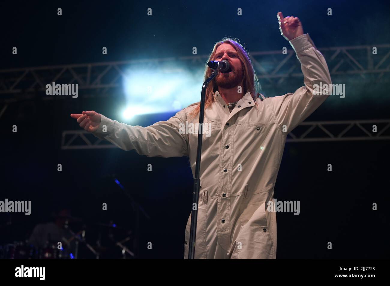 July 23, 2022, Sheffield, South Yorkshire, U.K: Sam Ryder Performing at ...