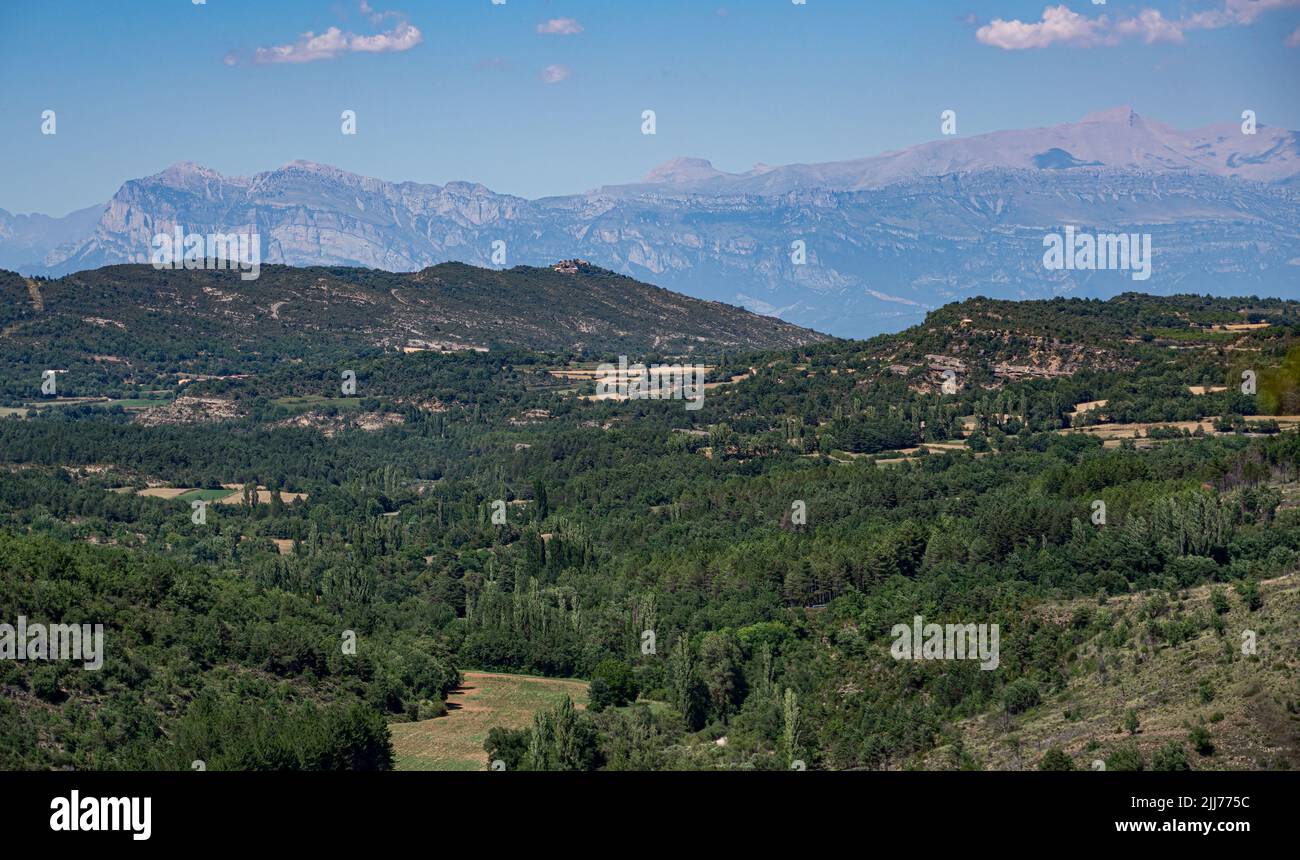 magnificent view over the Parque natural de la Sierra y los Cañones de ...