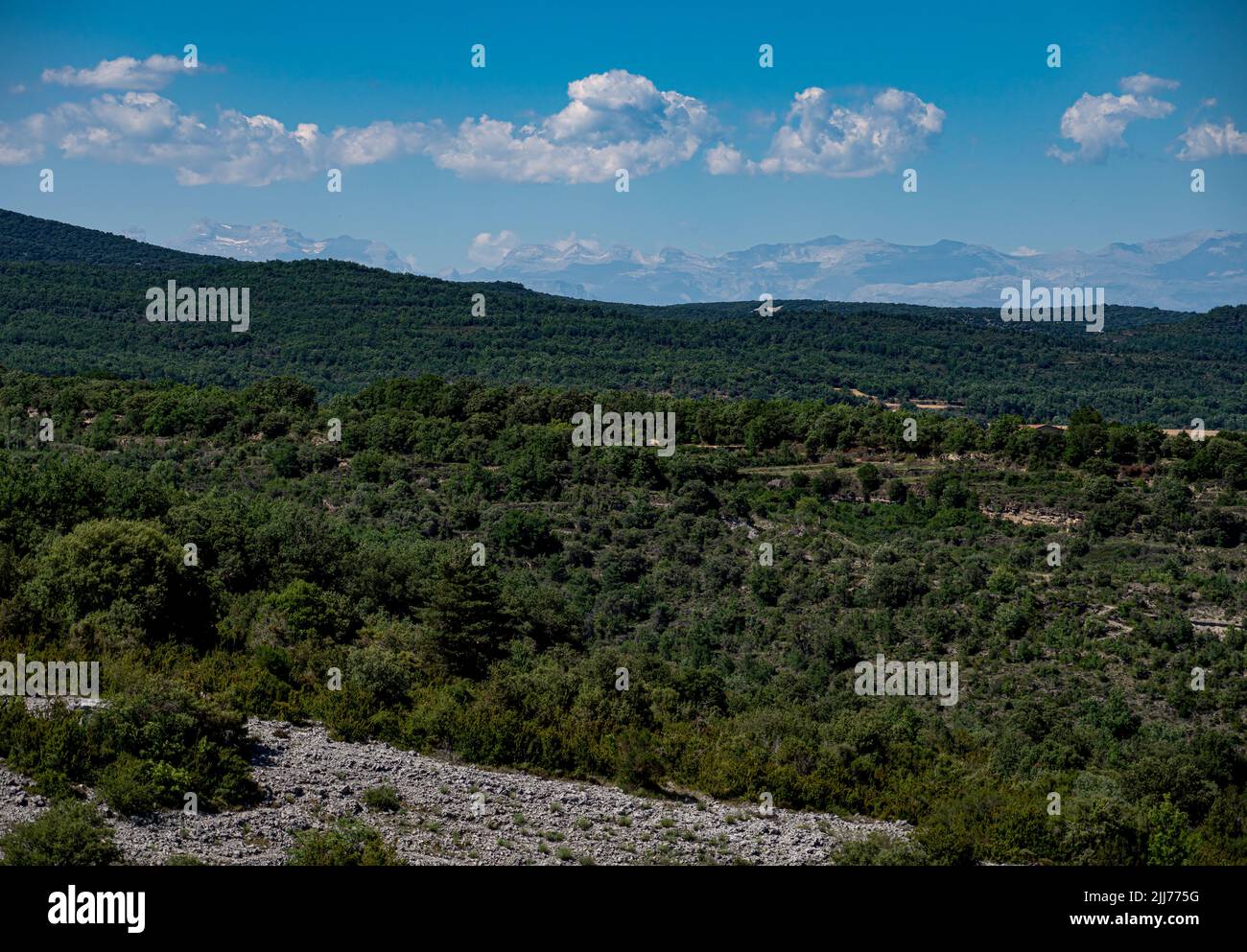 magnificent view over the Parque natural de la Sierra y los Cañones de ...