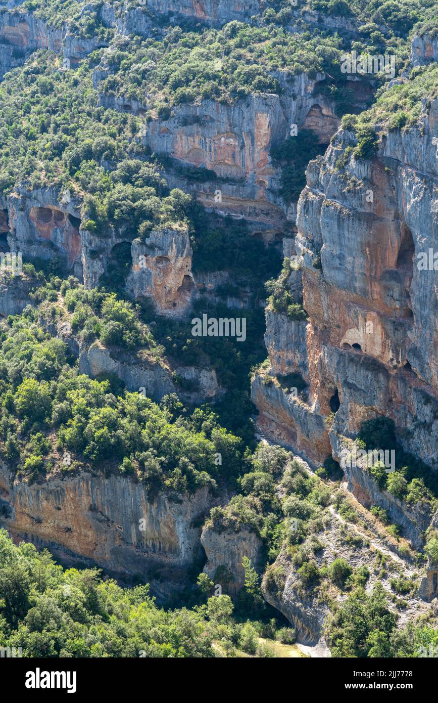 Canyons, giant rock formations, gorges and caves of the Sierra y ...