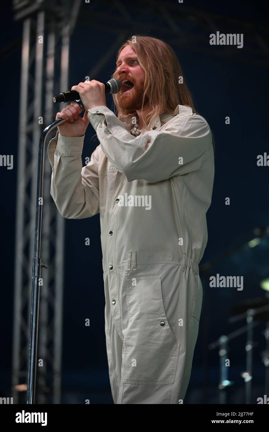 July 23, 2022, Sheffield, South Yorkshire, U.K: Sam Ryder Performing at ...