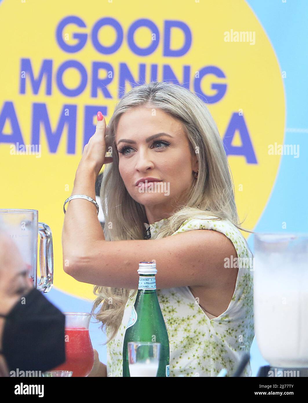 Maria Provenzano on the set Good Morning America to talk about her book ...