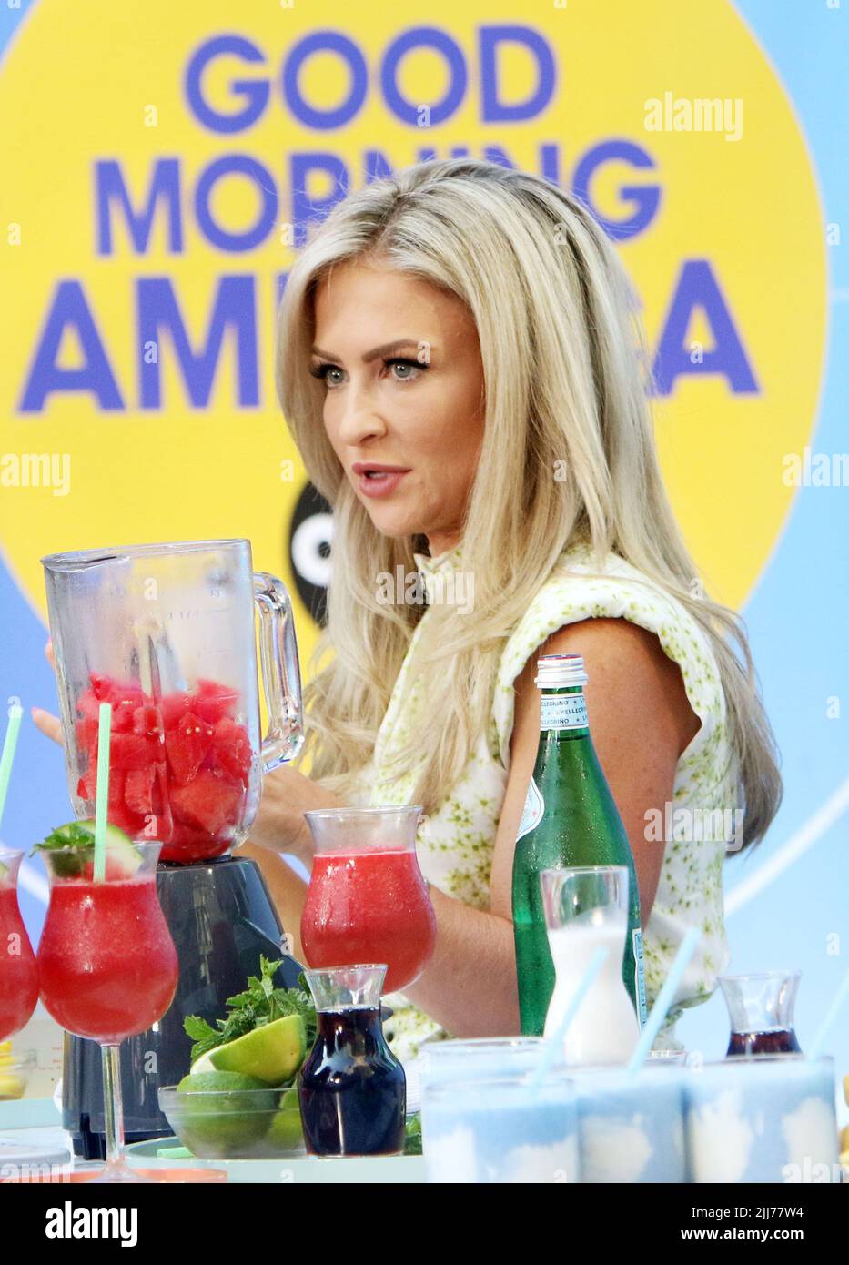 Maria Provenzano on the set Good Morning America to talk about her book ...