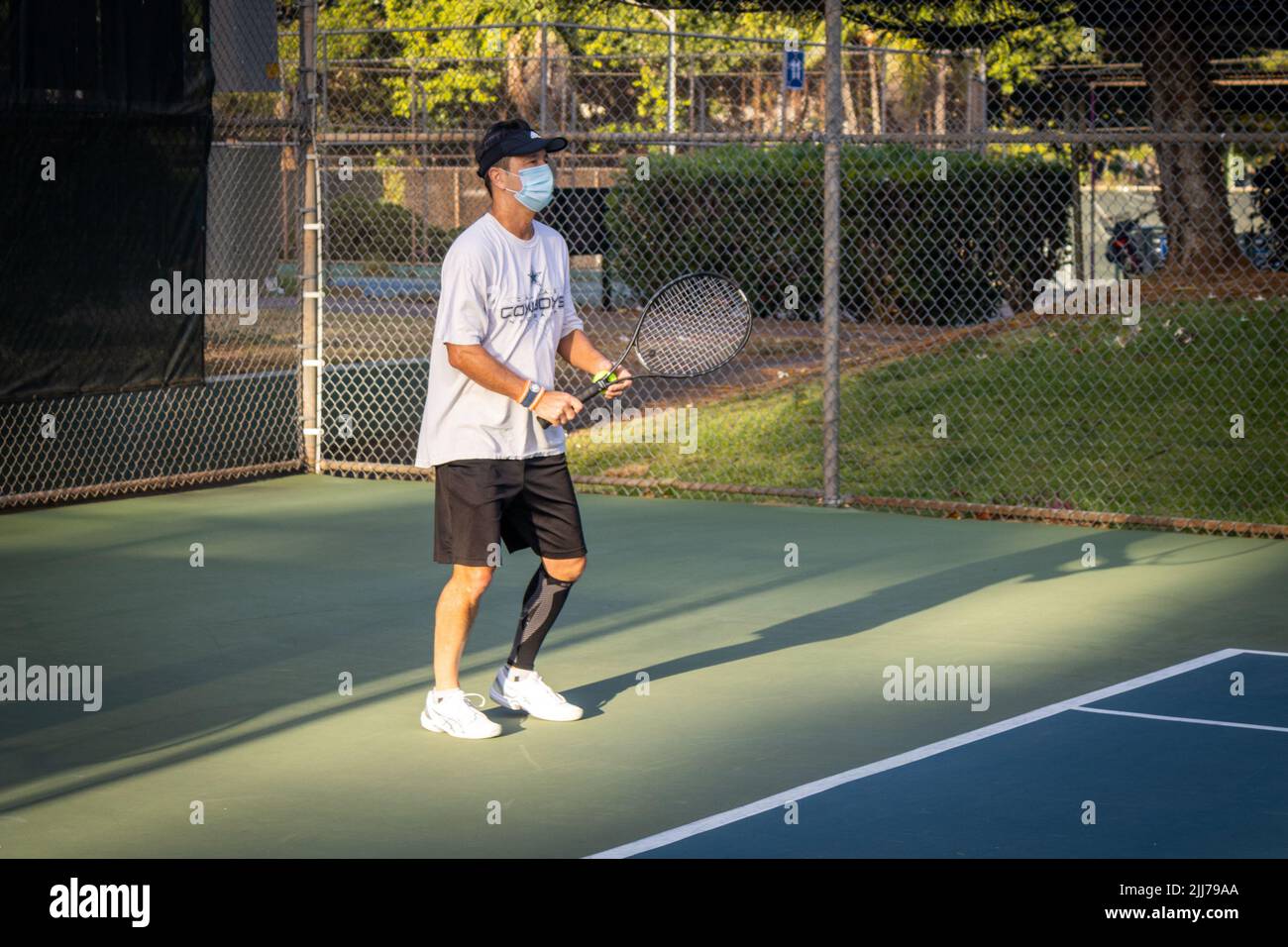 Tennis at Donald Andrews Diamond Head Tennis Center Stock Photo - Alamy