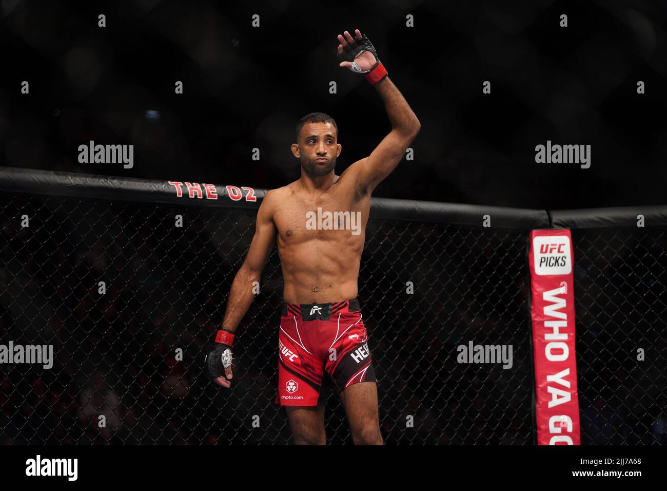 LONDON, UK - JULY 23: Jai Herbert prepares to fight Kyle Nelson in ...