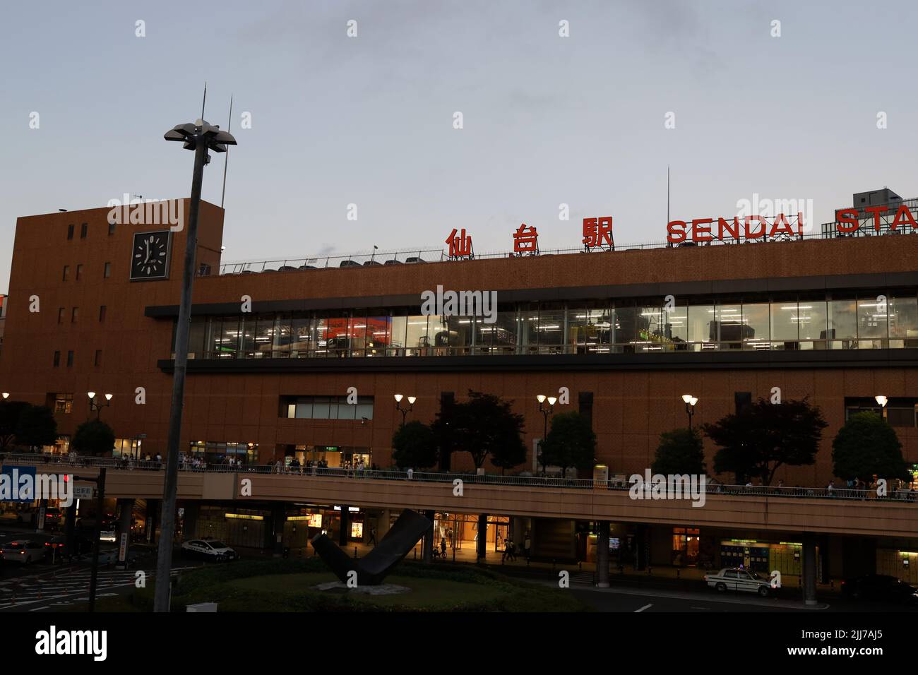 Sendai City, Miyagi Prefecture Japan, July 2022. Summer dusk around ...