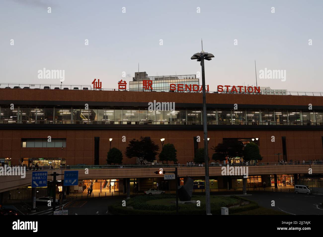 Sendai City, Miyagi Prefecture Japan, July 2022. Summer dusk around ...