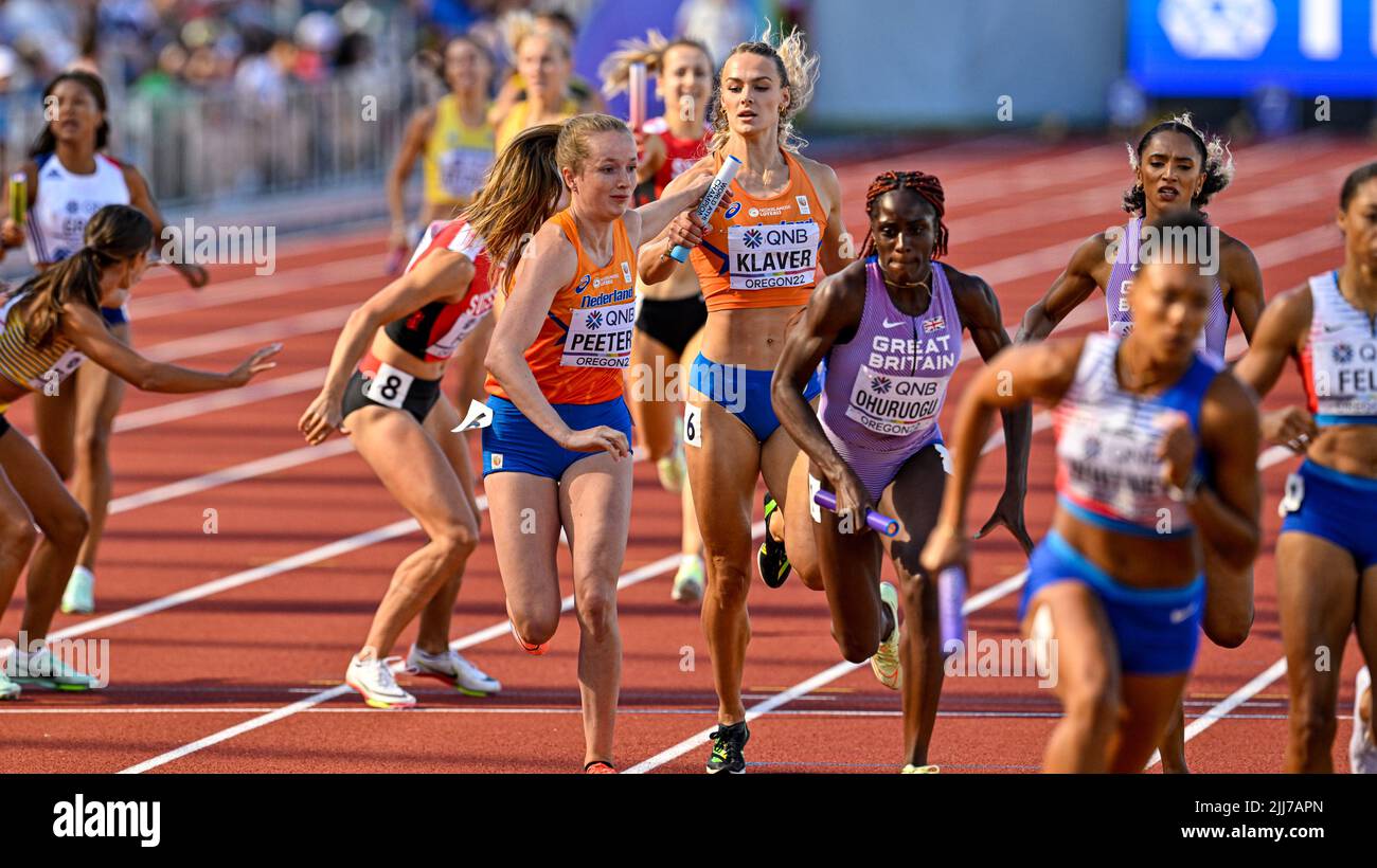 EUGENE, UNITED STATES - JULY 23: Cathelijn Peeters of The Netherlands ...