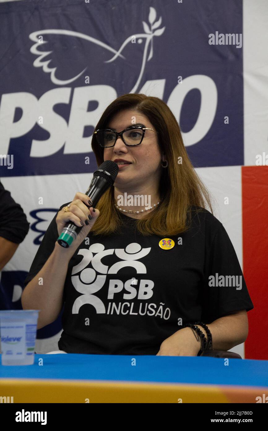 SÃO PAULO, SP - 23.07.2022: CONVENÇÃO DO PARTIDO SOCIALISTA BRASILEIRO ...