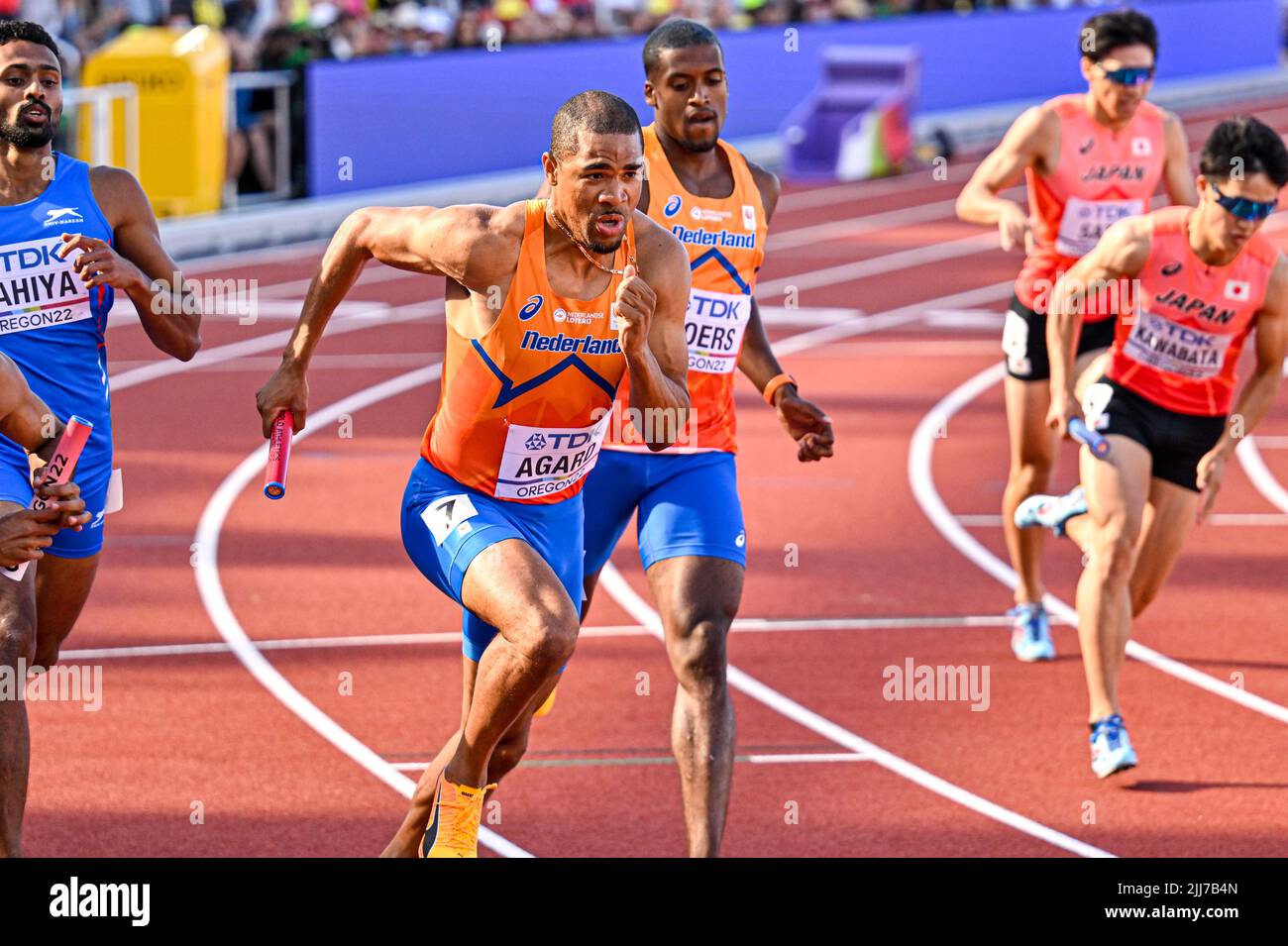 EUGENE, UNITED STATES - JULY 23: Terrence Agard of The Netherlands ...