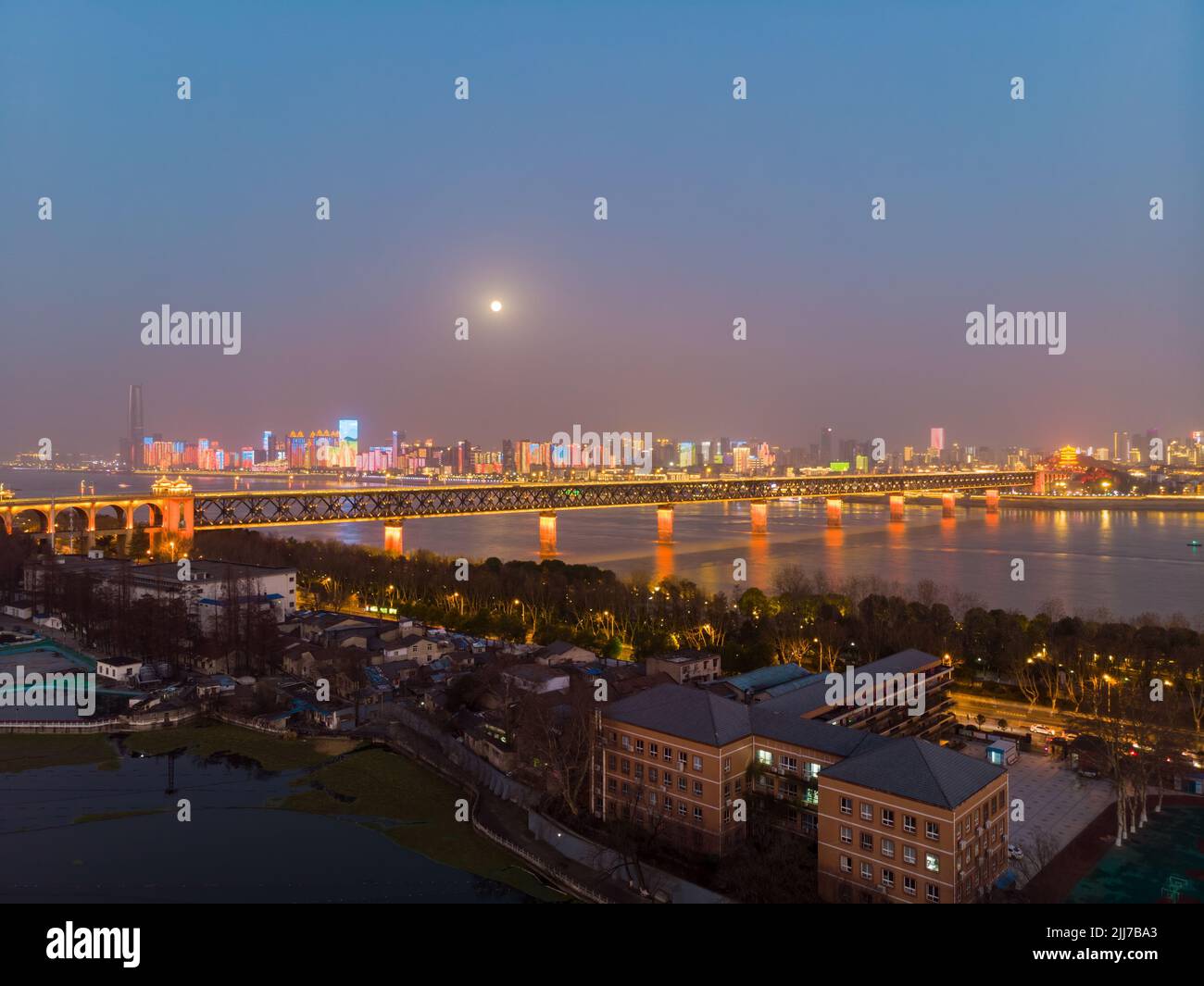 Wuhan city skyline scenery in Wuahn, Hubei, China Stock Photo - Alamy