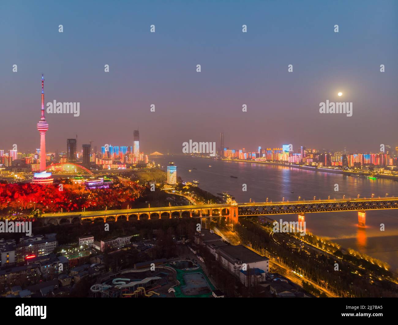 Wuhan city skyline scenery in Wuahn, Hubei, China Stock Photo - Alamy