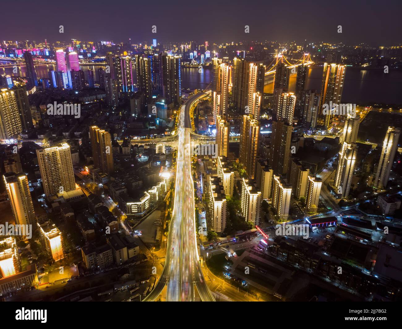 Wuhan city skyline scenery in Wuahn, Hubei, China Stock Photo - Alamy