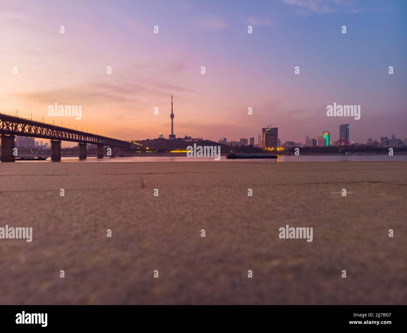 Wuhan city skyline scenery in Wuahn, Hubei, China Stock Photo - Alamy