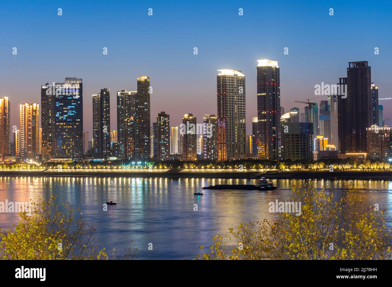 Wuhan city skyline scenery in Wuahn, Hubei, China Stock Photo - Alamy