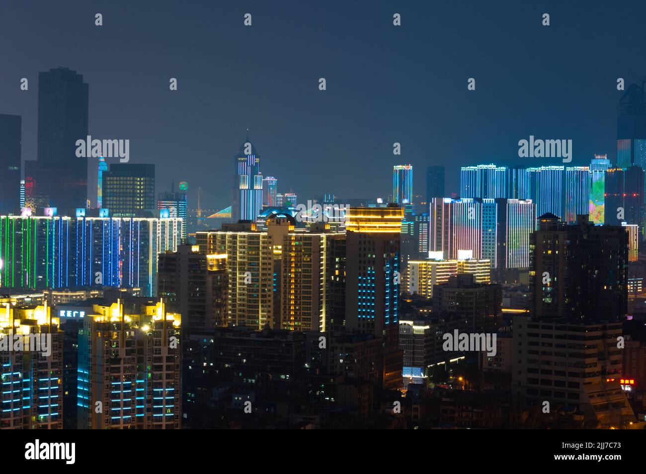 Wuhan city skyline scenery in Wuahn, Hubei, China Stock Photo - Alamy