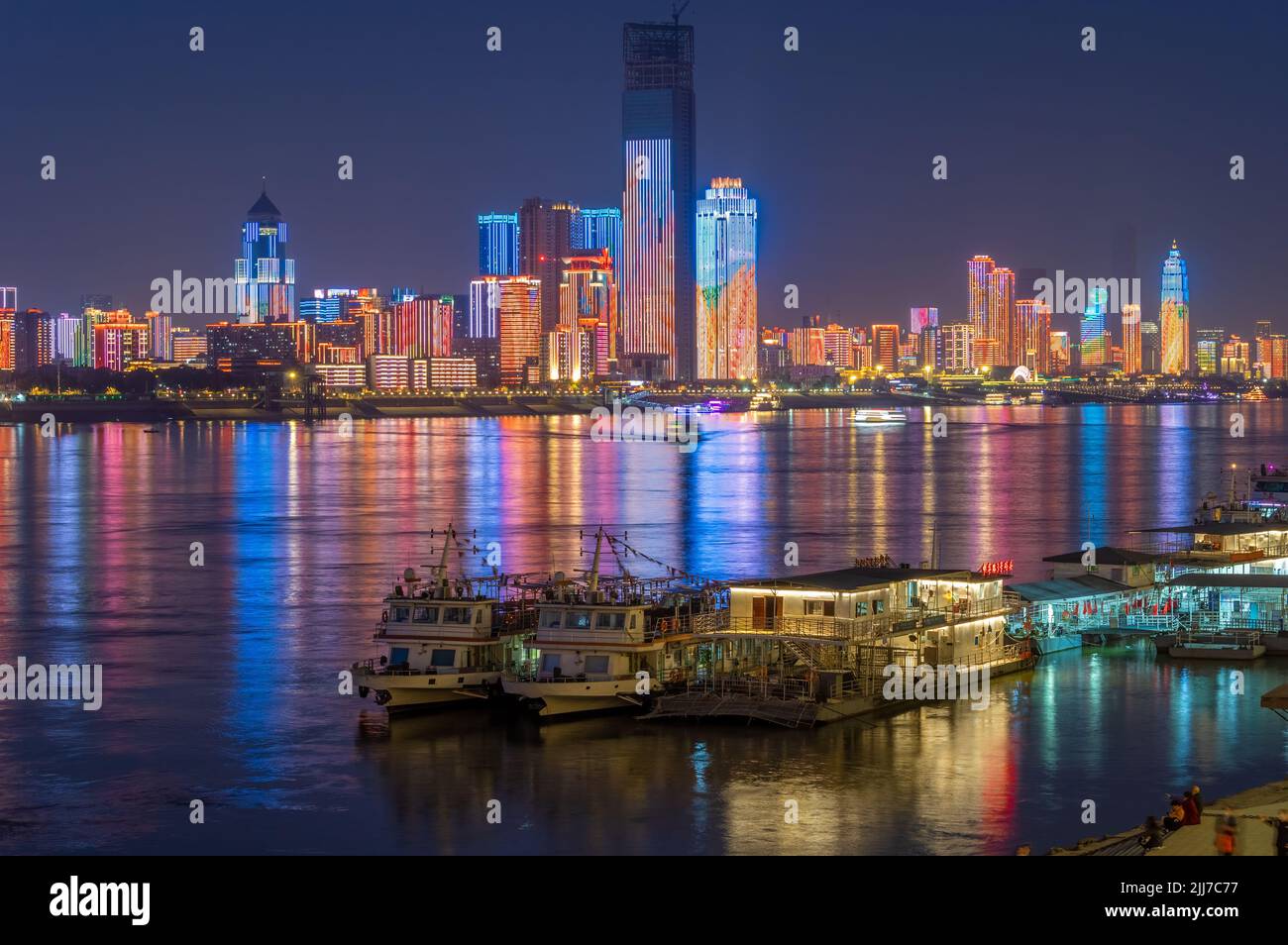Wuhan city skyline scenery in Wuahn, Hubei, China Stock Photo - Alamy
