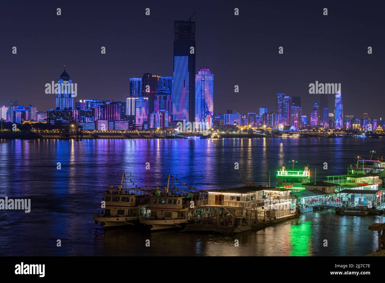 Wuhan city skyline scenery in Wuahn, Hubei, China Stock Photo - Alamy