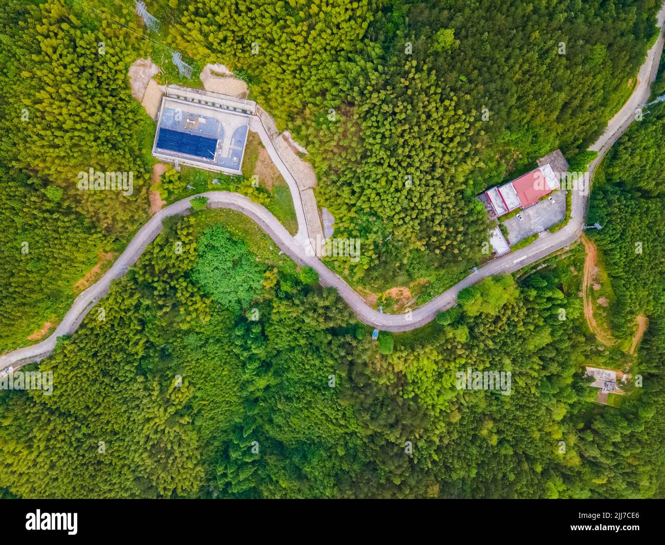 Early summer scenery of Dabie Mountain Bodao Peak Scenic Area in Luotian, Huanggang, Hubei ...