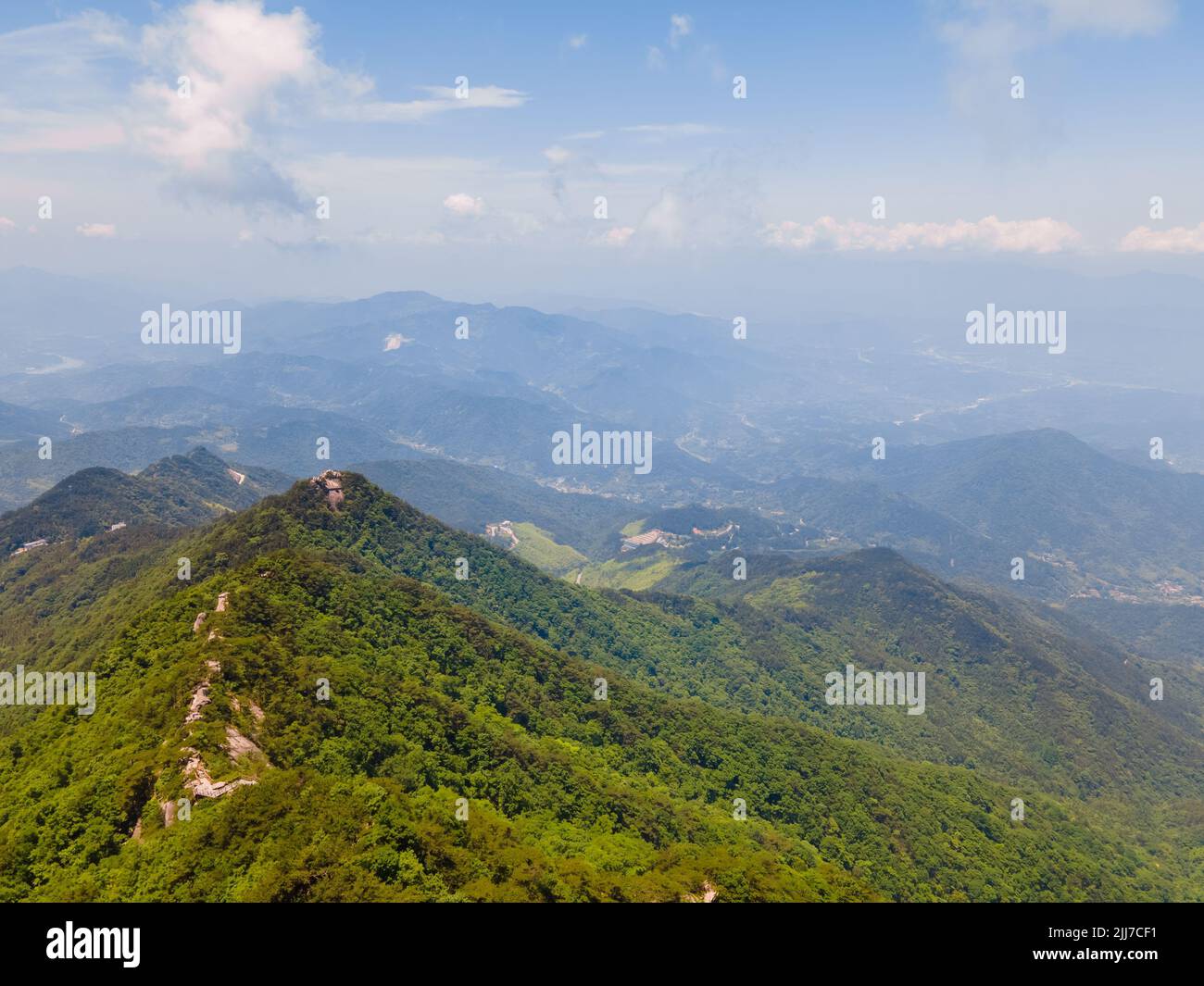 Early summer scenery of Dabie Mountain Bodao Peak Scenic Area in ...