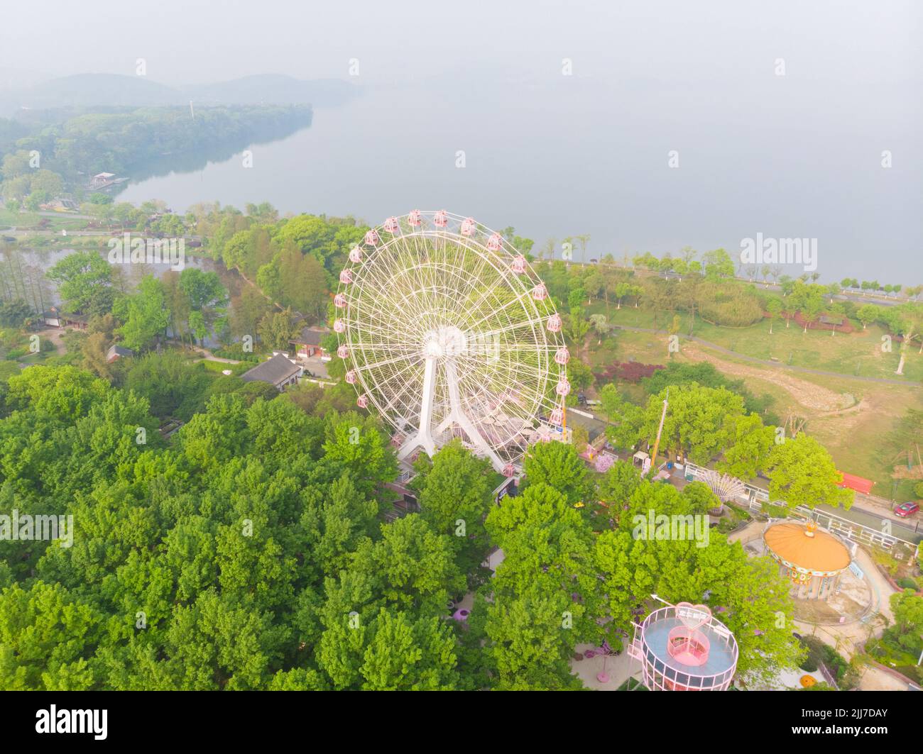 Early spring scenery of Moshan Rhododendron Garden in East Lake, Wuhan ...