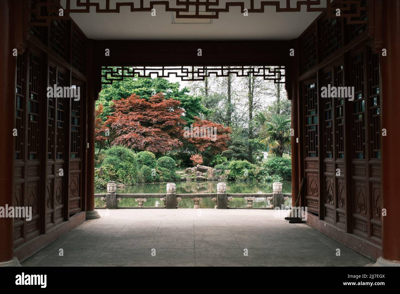 Early spring scenery of Moshan Rhododendron Garden in East Lake, Wuhan ...