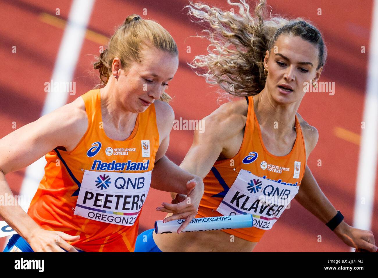 Dutch Cathelijn Peeters and Dutch Lieke Klaver pictured in action ...