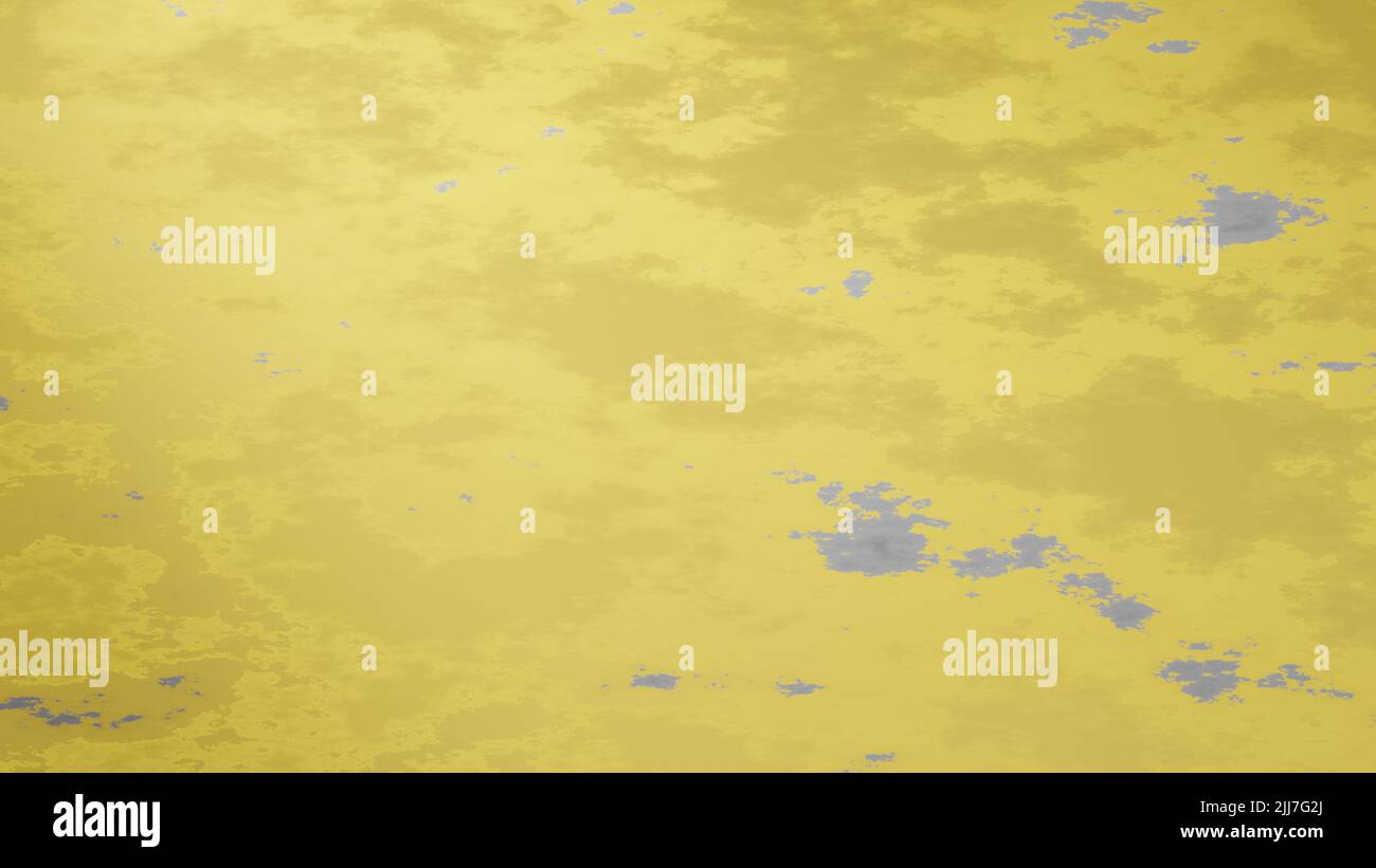 Yellow rusty metal texture. Abstract yellow and gray spots. Rough metal ...