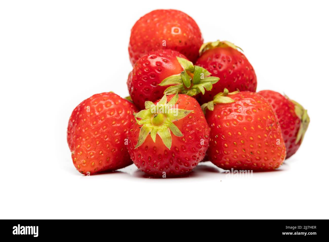 Natural sliced ripe strawberries hi-res stock photography and images ...