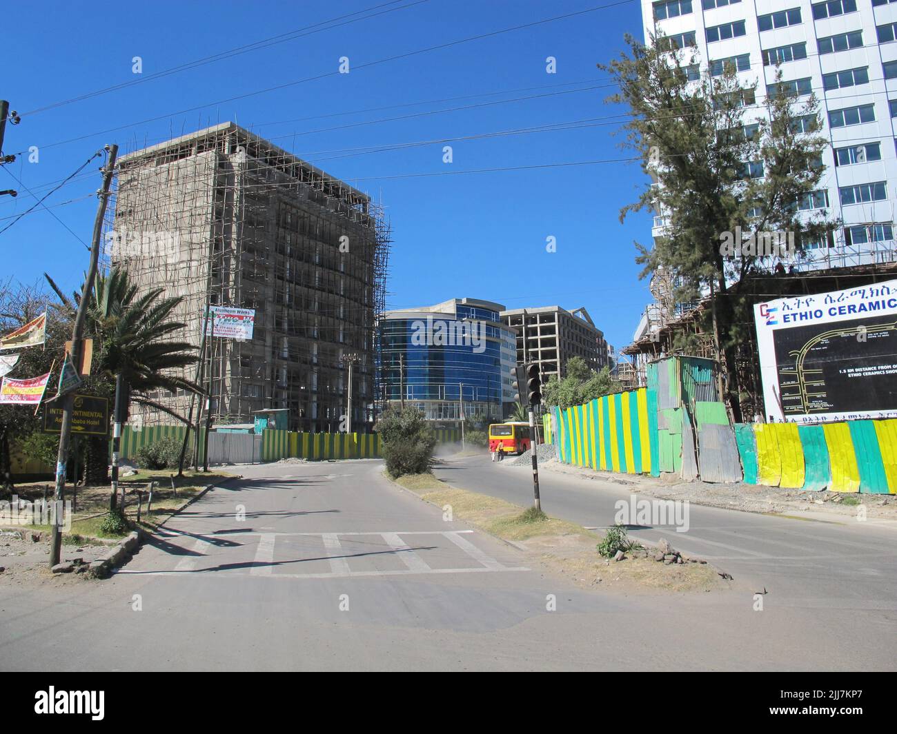 The street in Addis Ababa, Ethiopia Stock Photo - Alamy