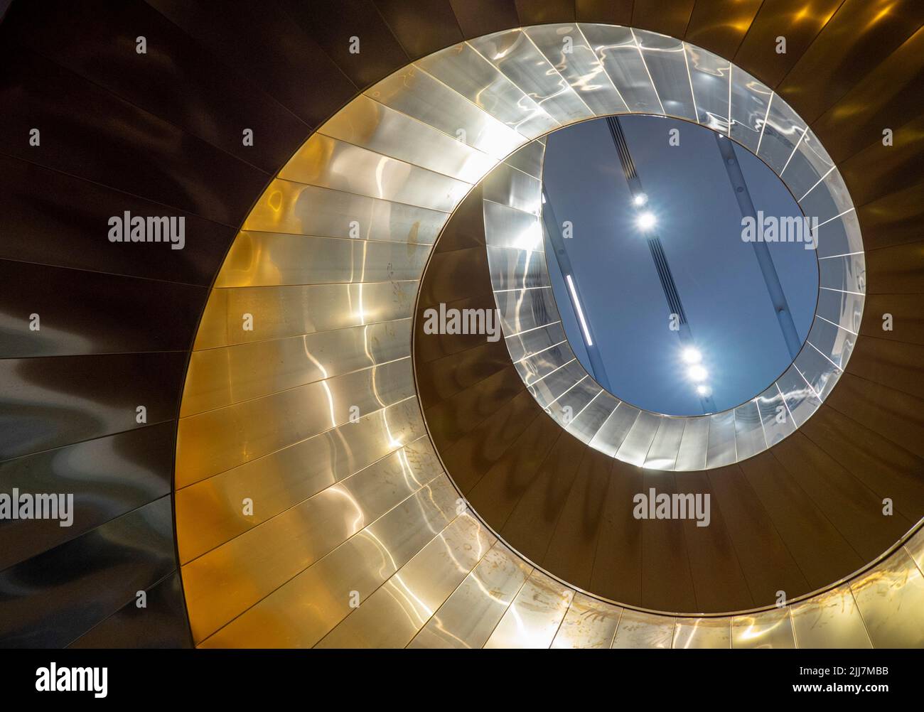 Spiral staircase located in WA Museum Boola Bardip Perth Western ...