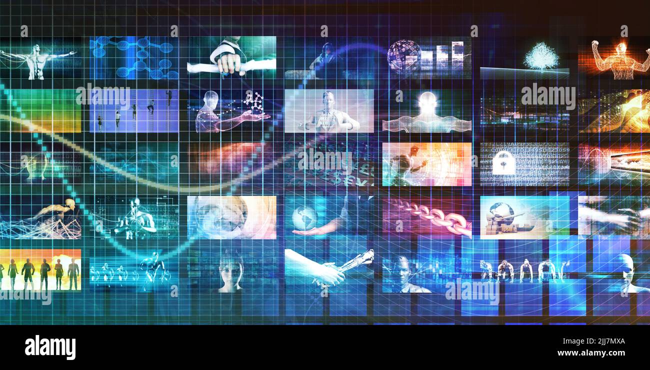 Business Solutions as a Abstract Concept with Wall Stock Photo - Alamy