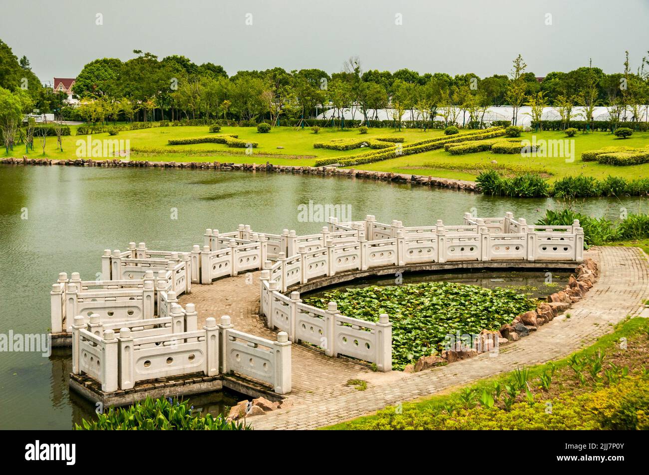 Lianmin Village view in the Chuansha area of Pudong, Shanghai, China ...