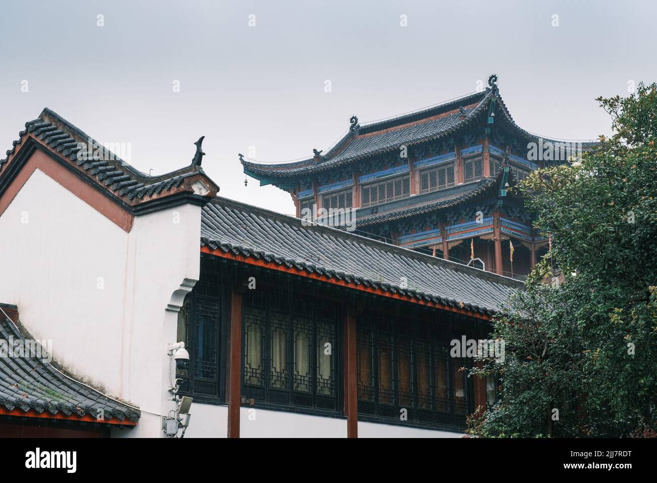 Scenery of Qingchuan Pavilion Park in Hanyang, Wuhan, Hubei, China ...