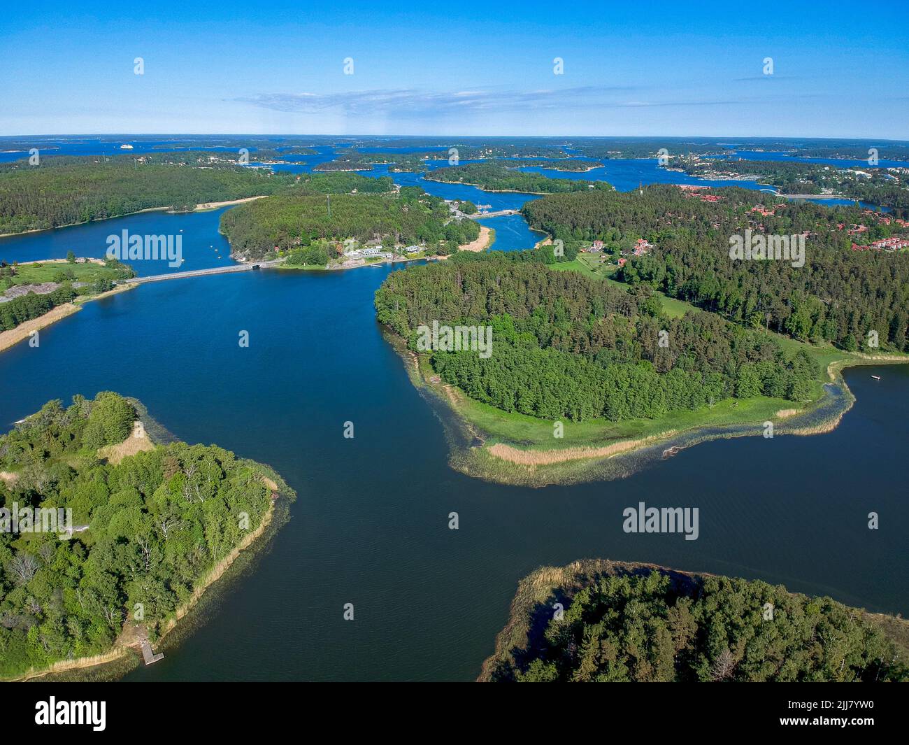 Aerial view of Stockholm archipelago in Sweden Stock Photo - Alamy