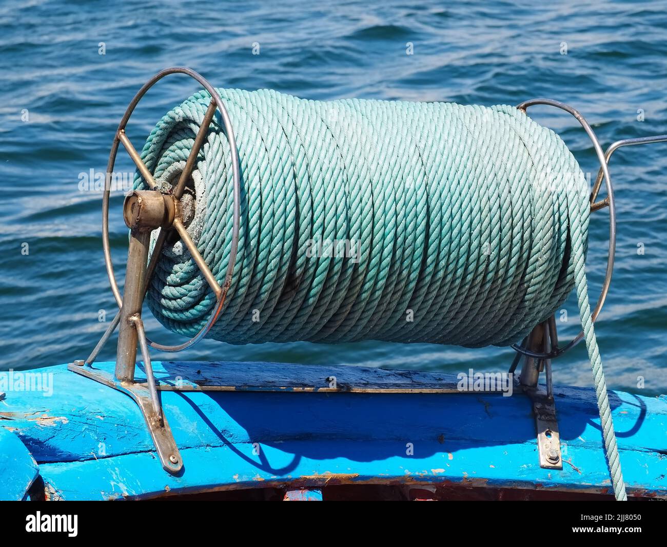 Spool with rope to catch fish Stock Photo - Alamy