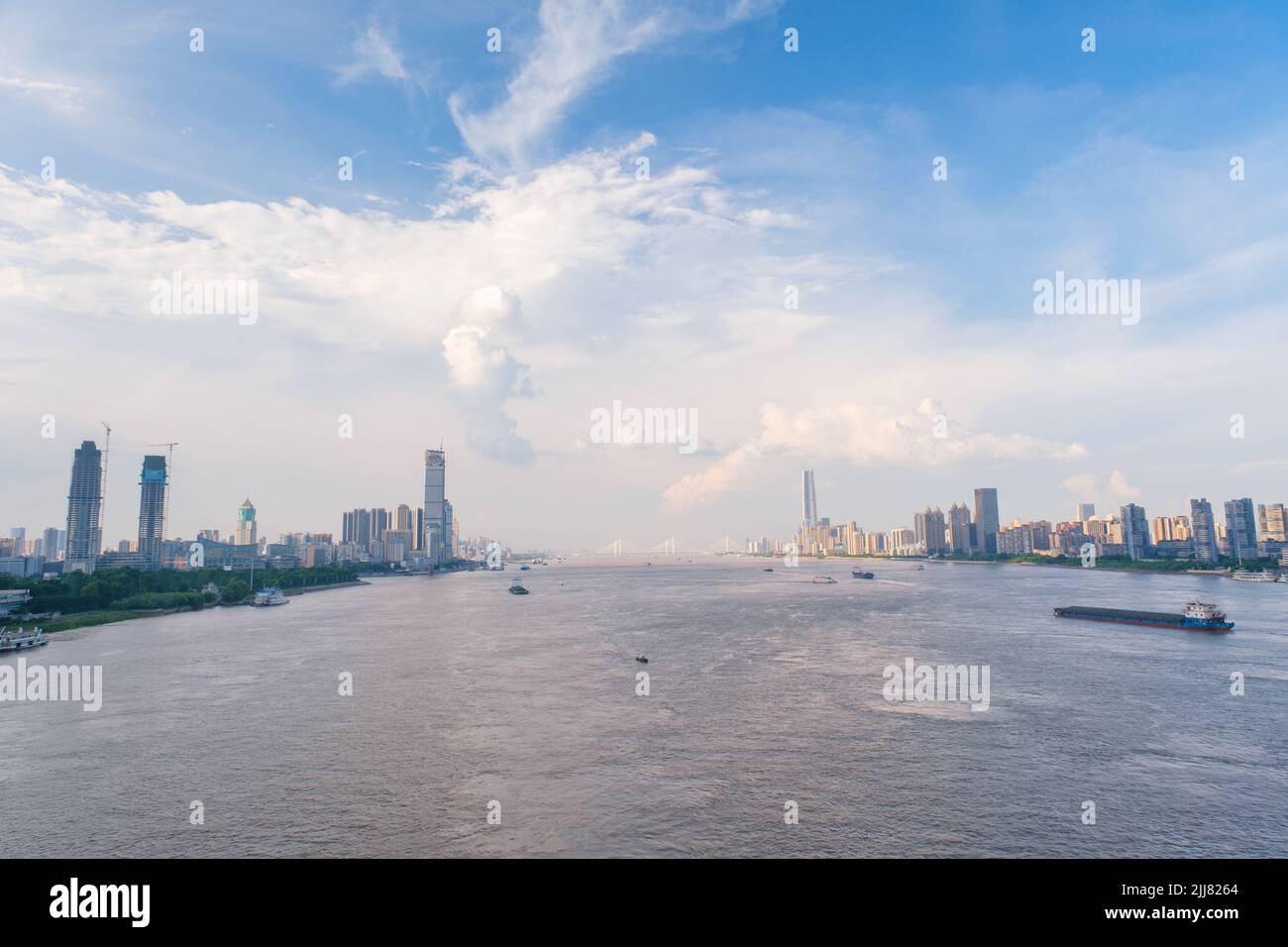 Wuhan city skyline scenery in Wuahn, Hubei, China Stock Photo - Alamy