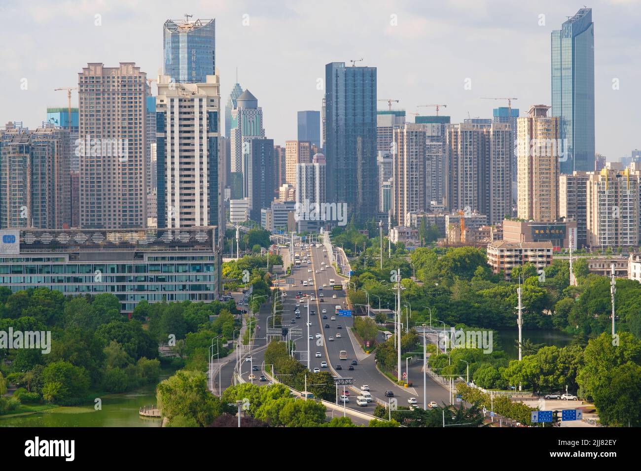 Wuhan city skyline scenery in Wuahn, Hubei, China Stock Photo - Alamy
