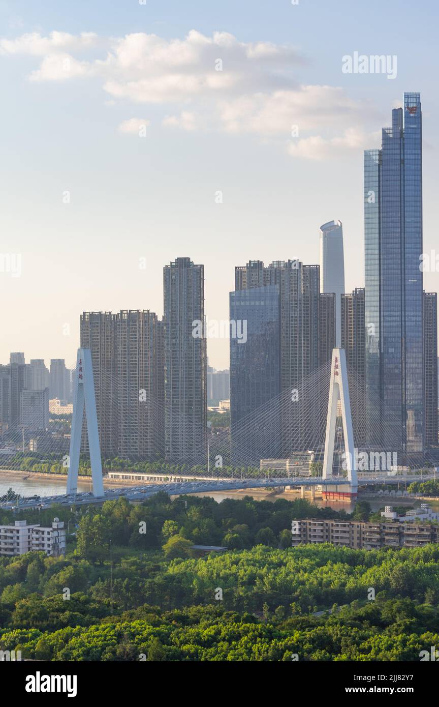 Wuhan city skyline scenery in Wuahn, Hubei, China Stock Photo - Alamy