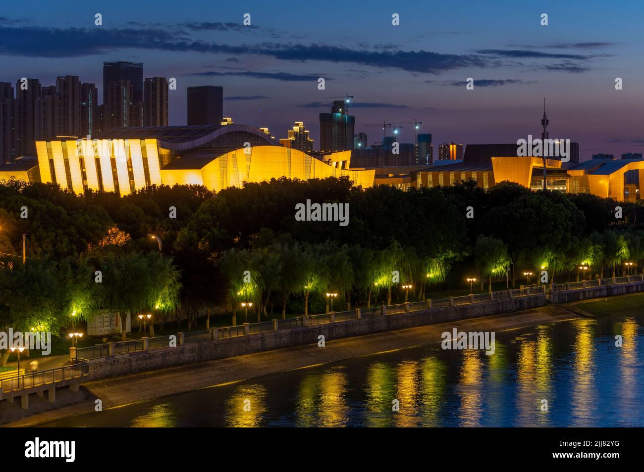 Wuhan city skyline scenery in Wuahn, Hubei, China Stock Photo - Alamy