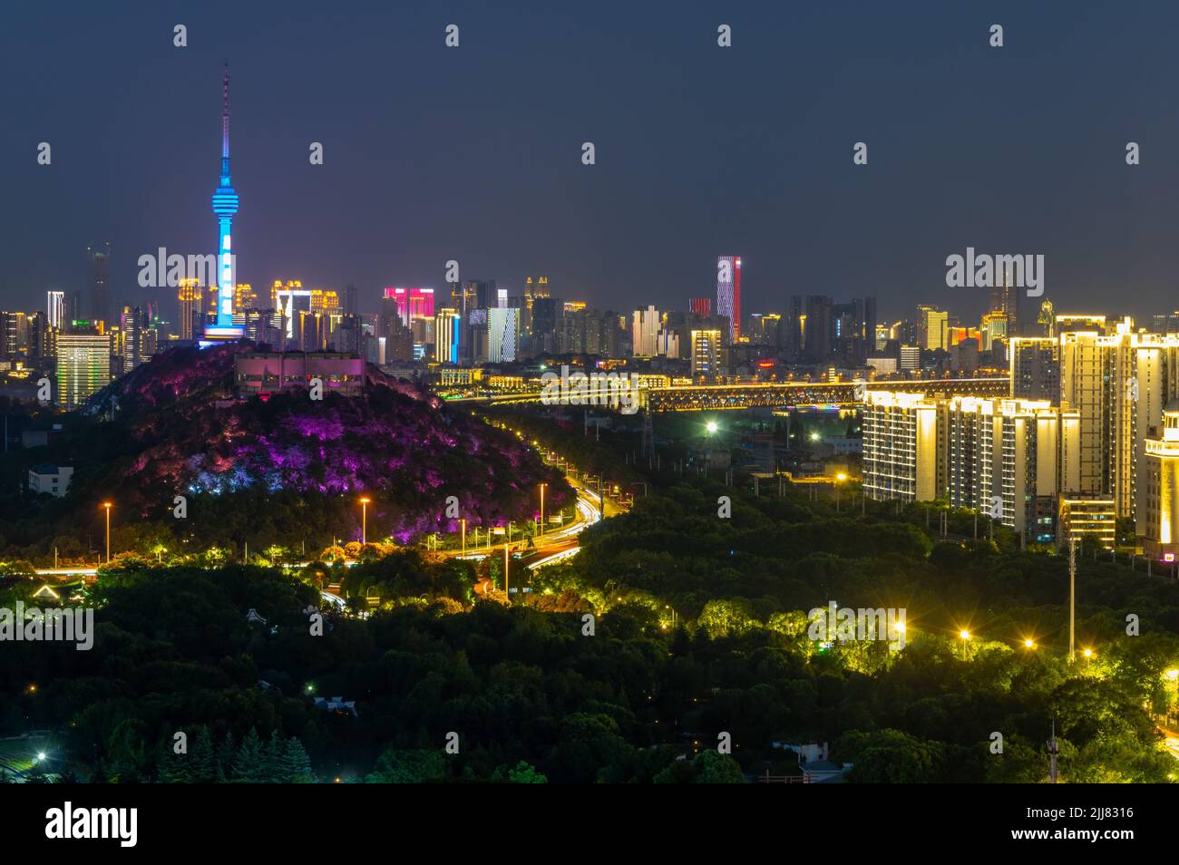 Wuhan city skyline scenery in Wuahn, Hubei, China Stock Photo - Alamy