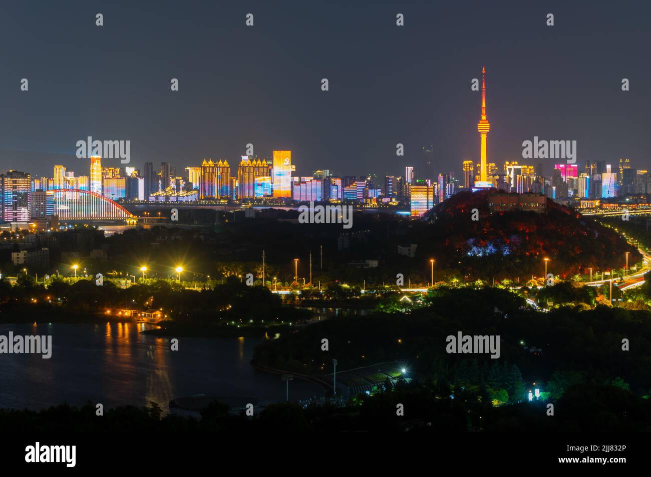 Wuhan city skyline scenery in Wuahn, Hubei, China Stock Photo - Alamy