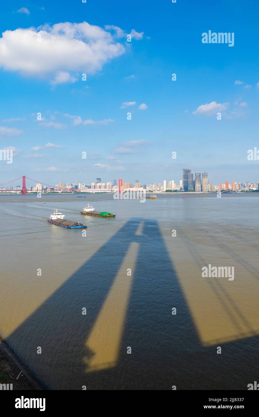 Wuhan city skyline scenery in Wuahn, Hubei, China Stock Photo - Alamy