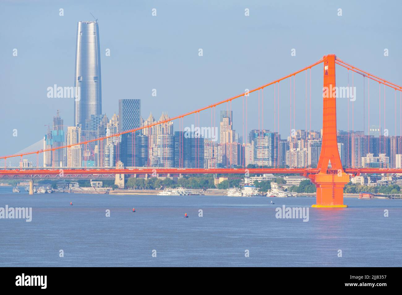 Wuhan city skyline scenery in Wuahn, Hubei, China Stock Photo - Alamy
